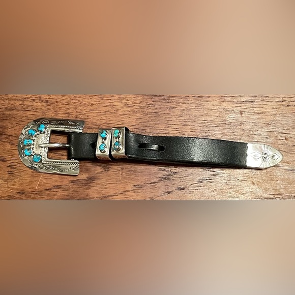 Jewelry | Jason Livingston Navajo Sterling Silverturquoise Ranger Set ...